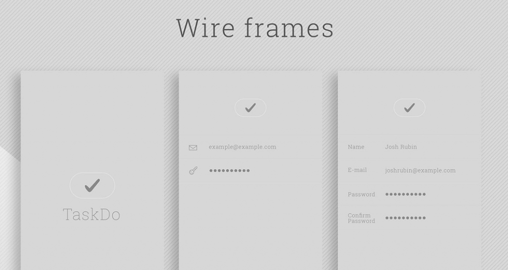 Task ToDo Wireframes - Creative Loog